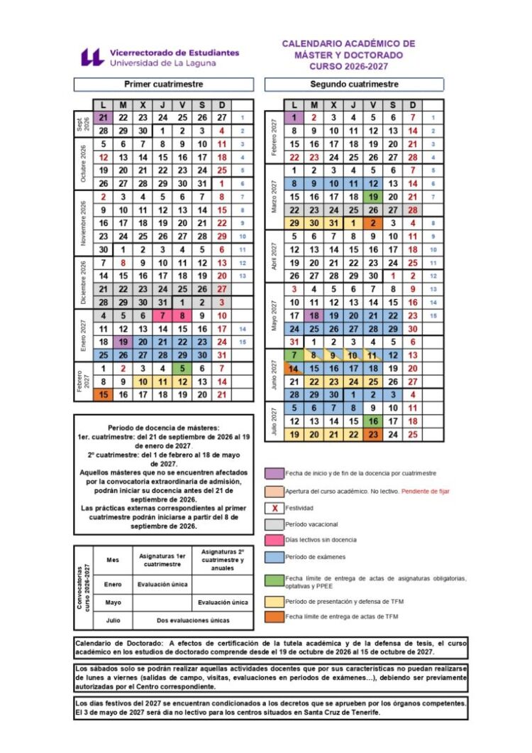 Calendario académico